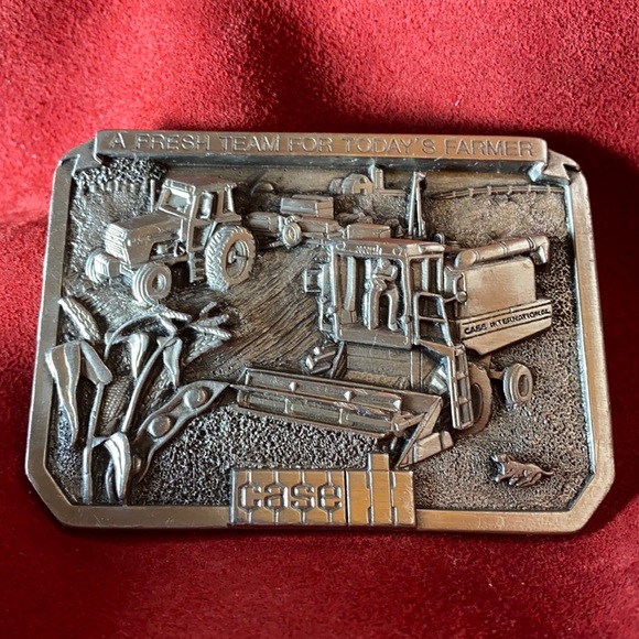 Case | Accessories | Case Tractor Combine Western Farmer Belt Buckle ...